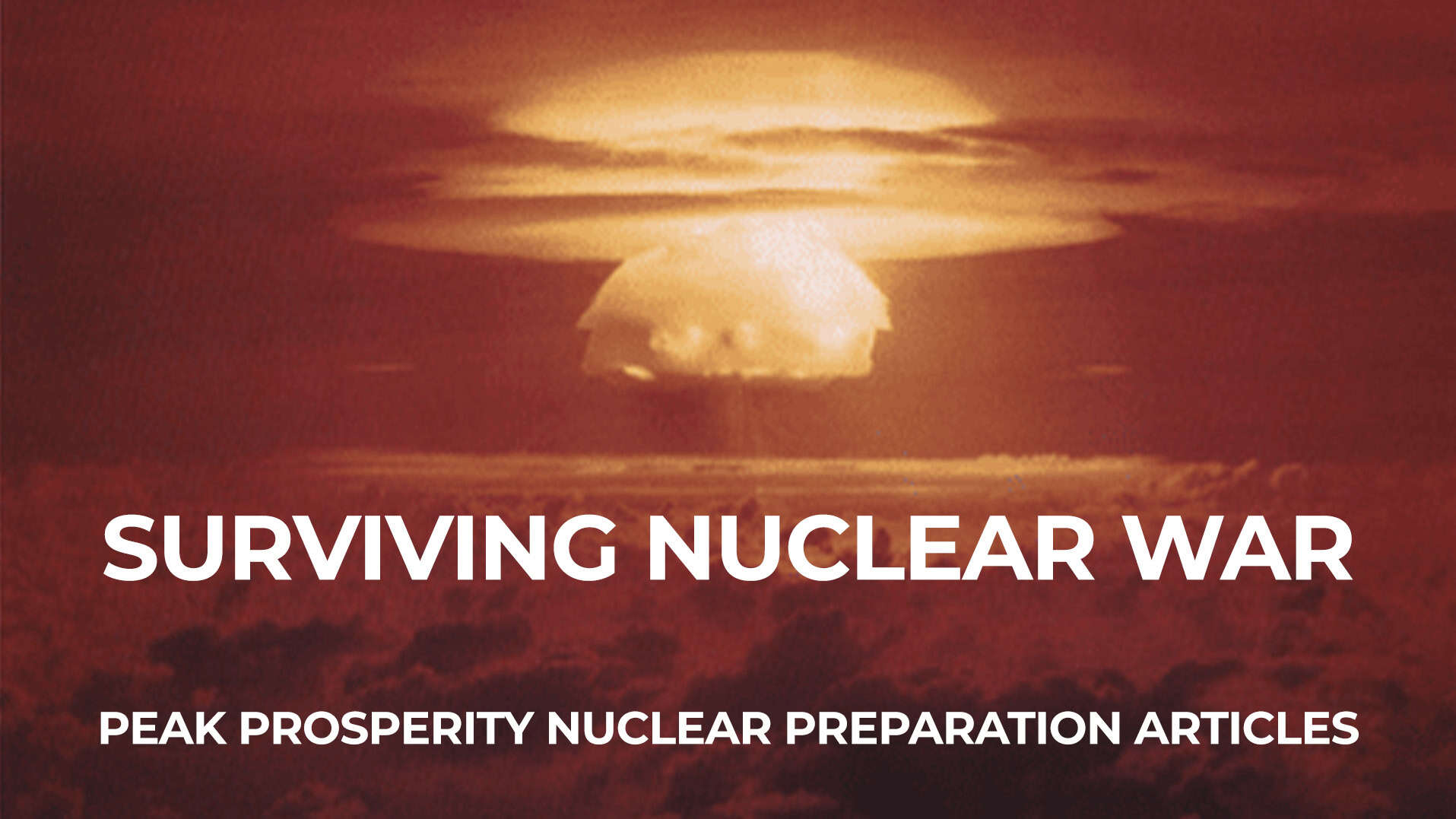 Nuclear Preparations – Peak Prosperity