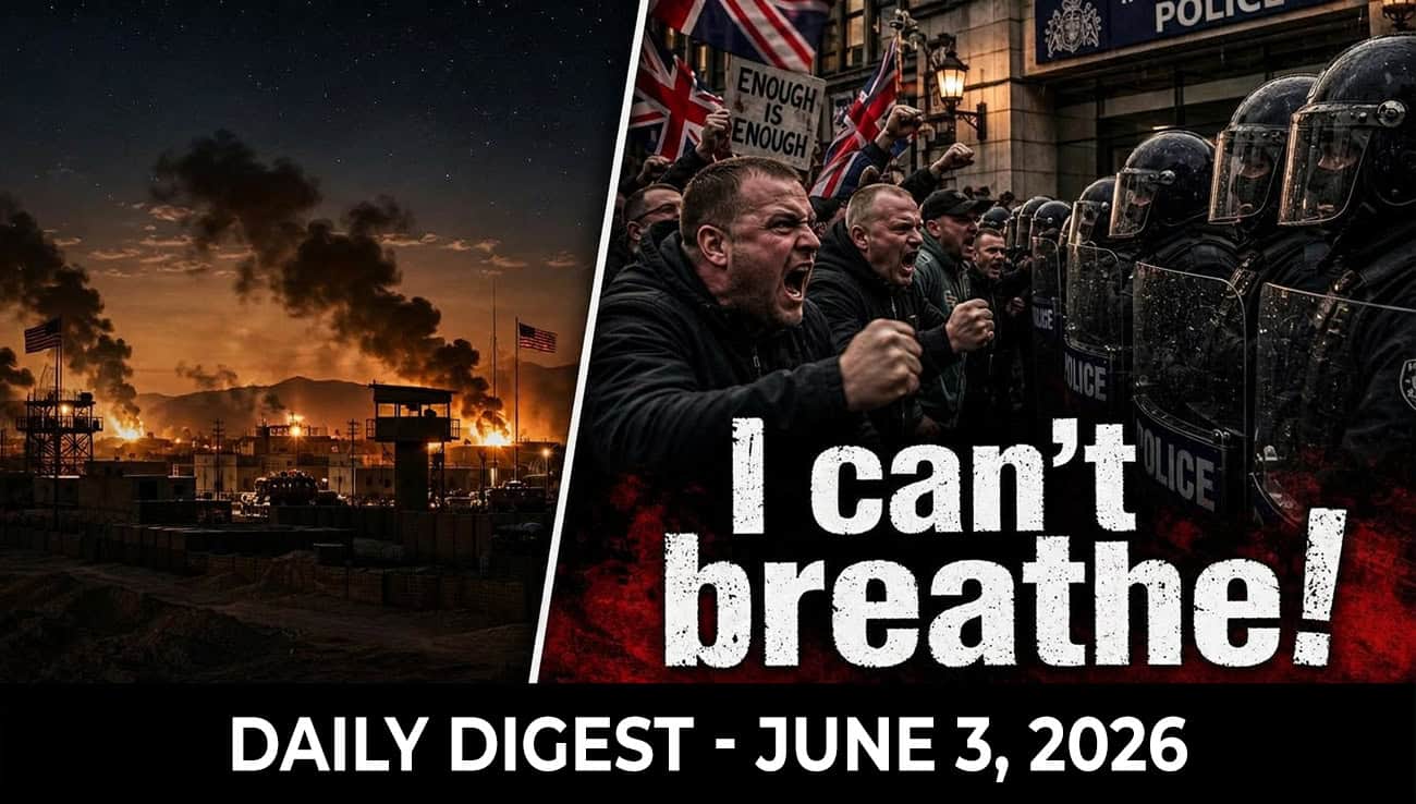 Iran Strikes US Bases, Russia Bombards Ukraine, and UK Protests Erupt ...